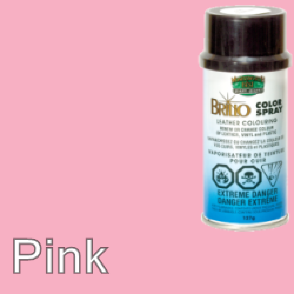 Pink Brillo Aerosol 178ml Vinyl Dye Plastic Paint
