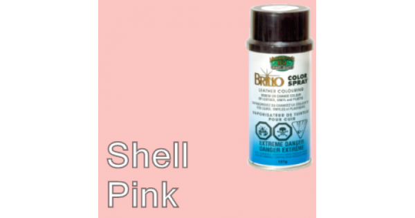 Shell Pink Brillo Aerosol 150ml Vinyl Dye Plastic Paint